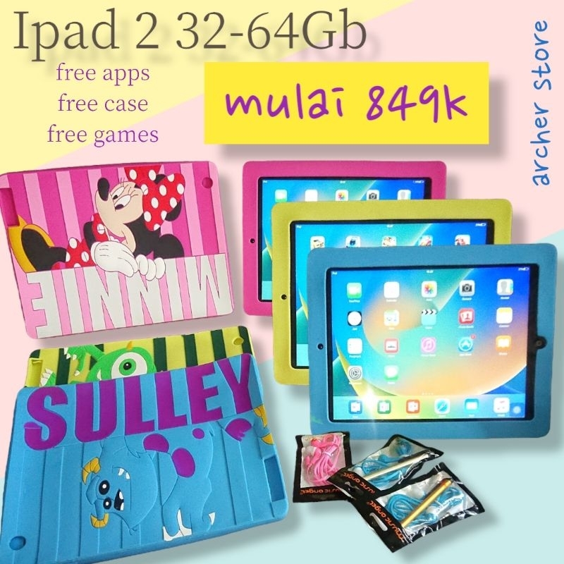 Jual IPAD 2 16-64GB,IPAD 3 16-64,IPAD 4 16-64GB FREE TAS DAN STYLUS PEN FULL GAME | Shopee Indonesia