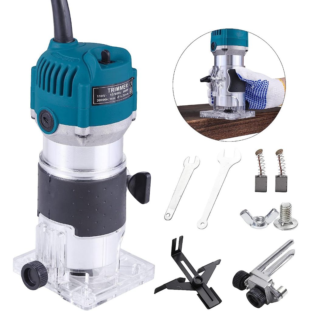 Jual Wood Trimmer Kayu 6mm 1/4 Inchi Mesin Router Profil List Kayu ...