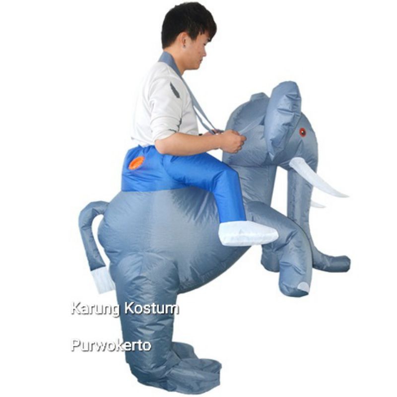 Jual KOSTUM NAIK GAJAH COSPLAY PESTA BADUT LUCU ULTAH CARNAVAL FESTIVAL ...