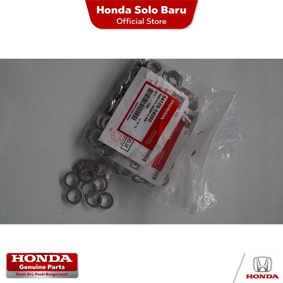 Jual Washer Drain / Ring Oli Mesin Mobil Honda (94109-14000) | Shopee ...