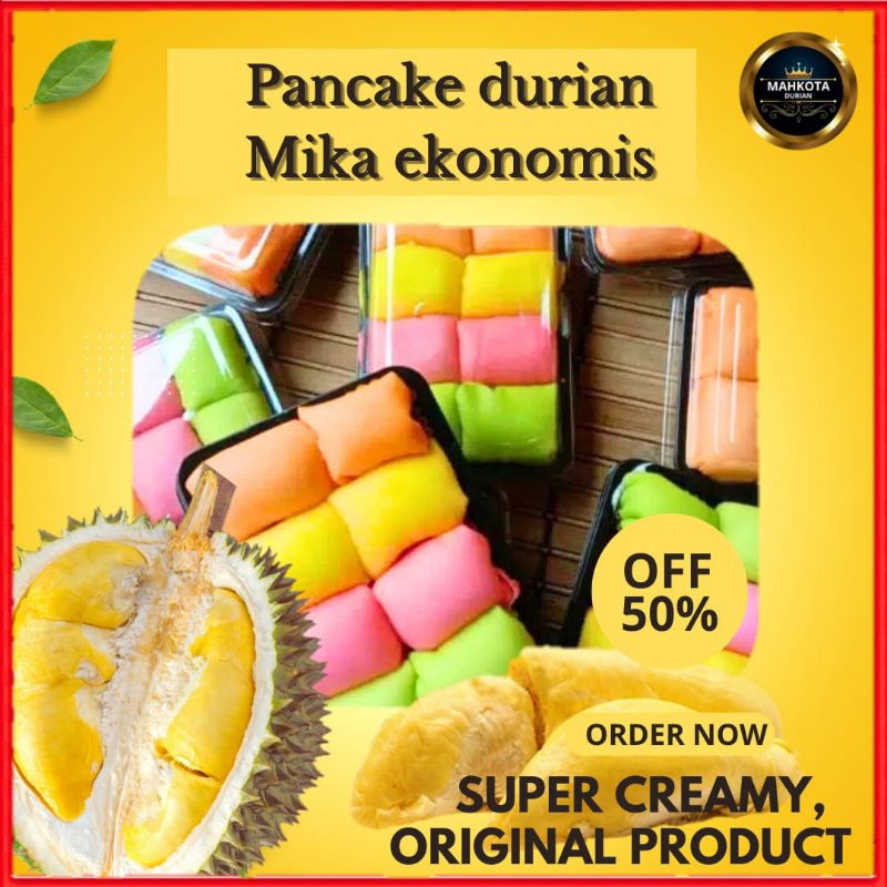 Jual PANCAKE DURIAN MIKA ISI 8 ASLI MEDAN | Shopee Indonesia