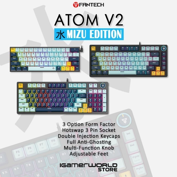 Jual Fantech ATOM V2 Mizu Edition RGB Mechanical Gaming Keyboard ...