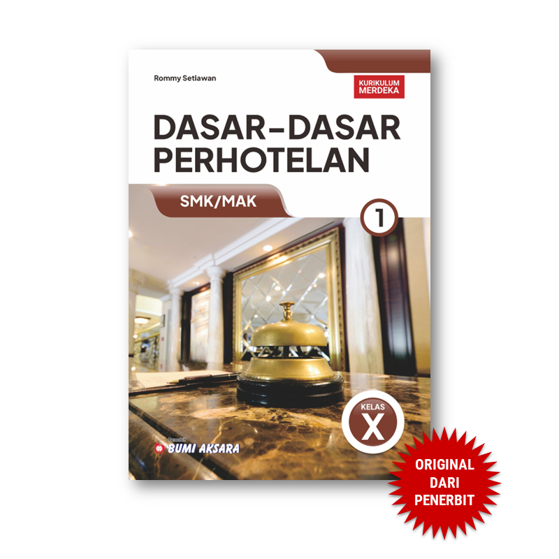 Jual Dasar - Dasar Perhotelan 1 Kelas X SMK Kurikulum Merdeka - Bumi Aksara | Shopee Indonesia