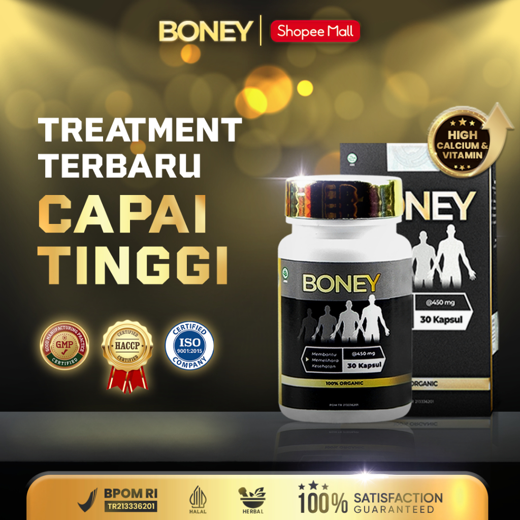 Jual Boney / Kapsul Peninggi BPOM / Naik 5-15 Cm | Shopee Indonesia