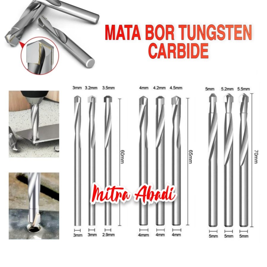 Jual Mata Bor Tungsten Carbide Jobber Drill Bits | Shopee Indonesia