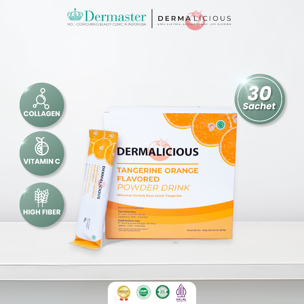 Jual Dermalicious Fiber Drink - 1 Box (30 Sachet) | Shopee Indonesia