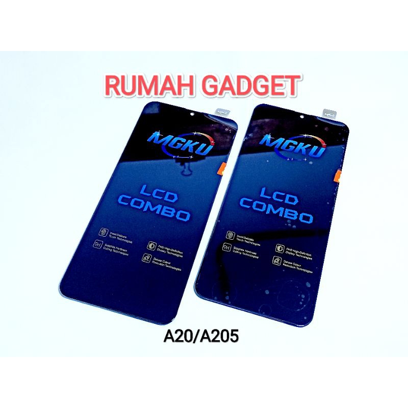 Jual LCD SAMSUNG A20/A205 FULLSET TOUCHSCREEN INCELL/SUPER/MGKU/VIVAN ...