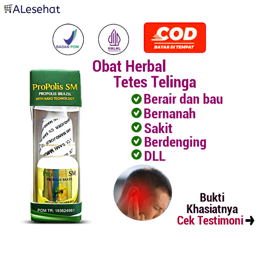 Jual Obat Telinga Bernanah, Berair Bau, Berdengung, Congek & Sakit ...