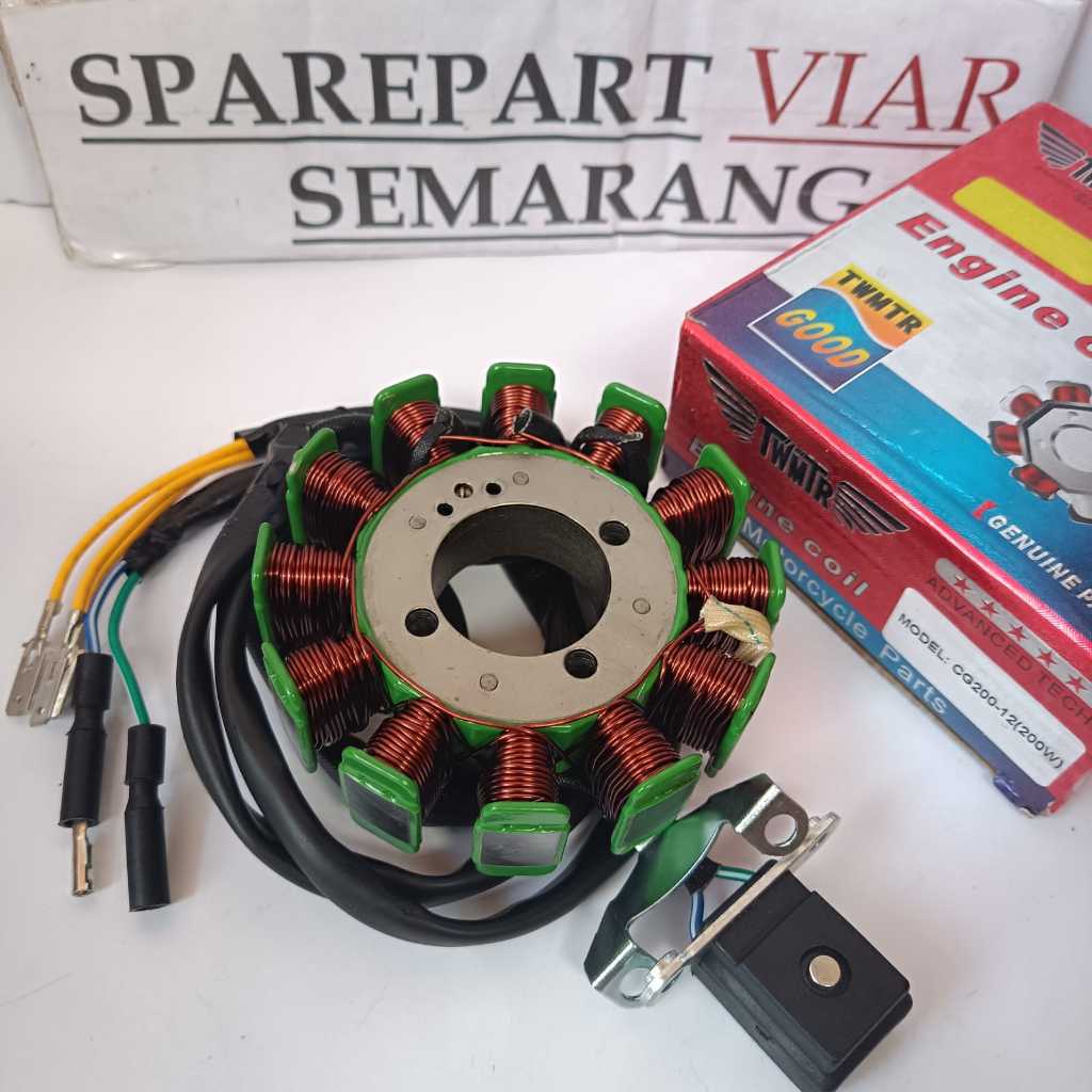 Jual SEPUL VIAR 150cc 200 300cc 12 POLE / 12 LILITAN 93MM BAUT 3 SPUL VIAR KARYA 200L | Shopee ...