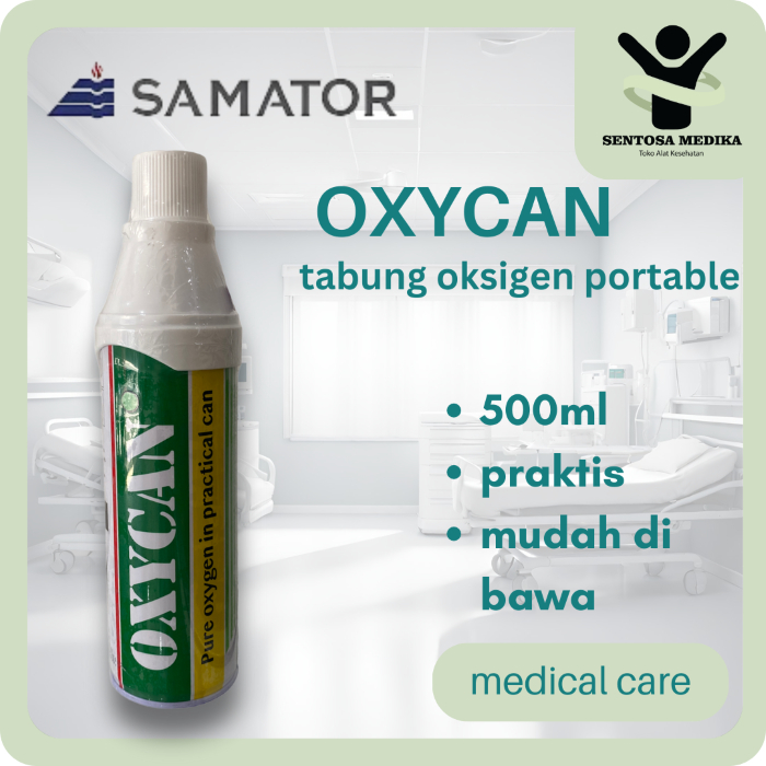 Jual oxycan hijau, oksigen portable dalam kaleng kemasan 500cc /10bar ...