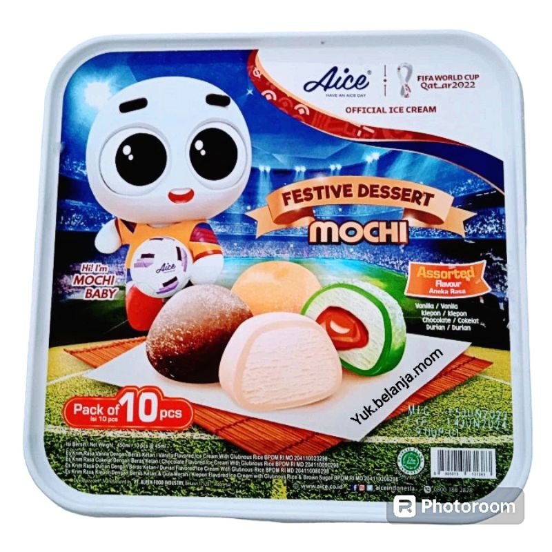 Jual Aice ice cream mochi festive isi 10 | Shopee Indonesia
