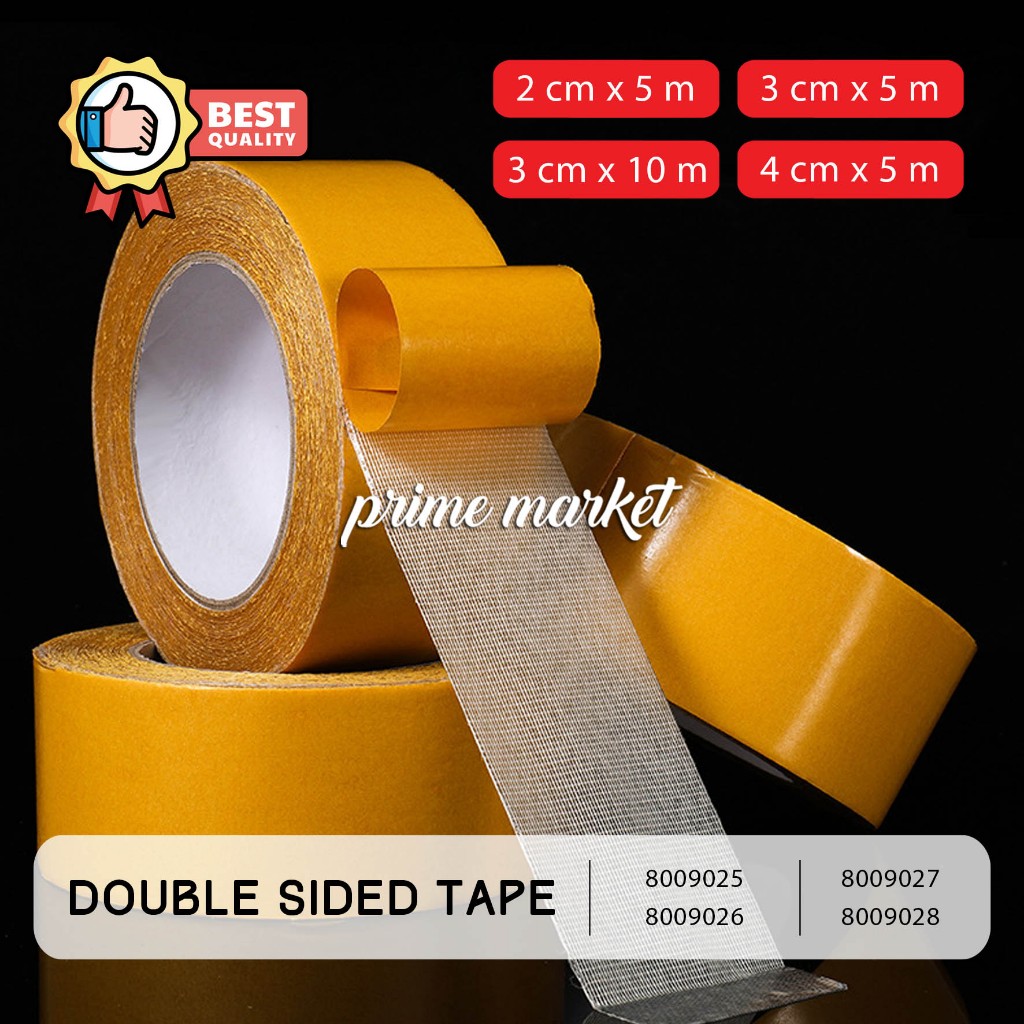Jual Lem Doble Tape Kain Double Sided Tape Transparan Bening 2 Sisi ...