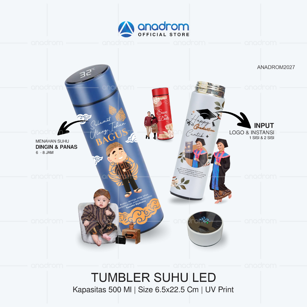 Jual Tumbler Custom Cetak UV Print | Tumblr Botol Minum Custom Logo ...