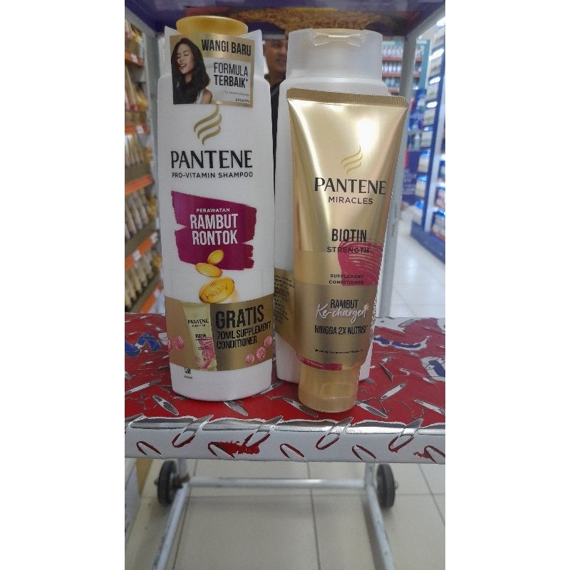 Jual PANTENE BUNDLE ANTI HAIRFALL 290ml & KONDISIONER BIOTIN 70ml (2pcs ...