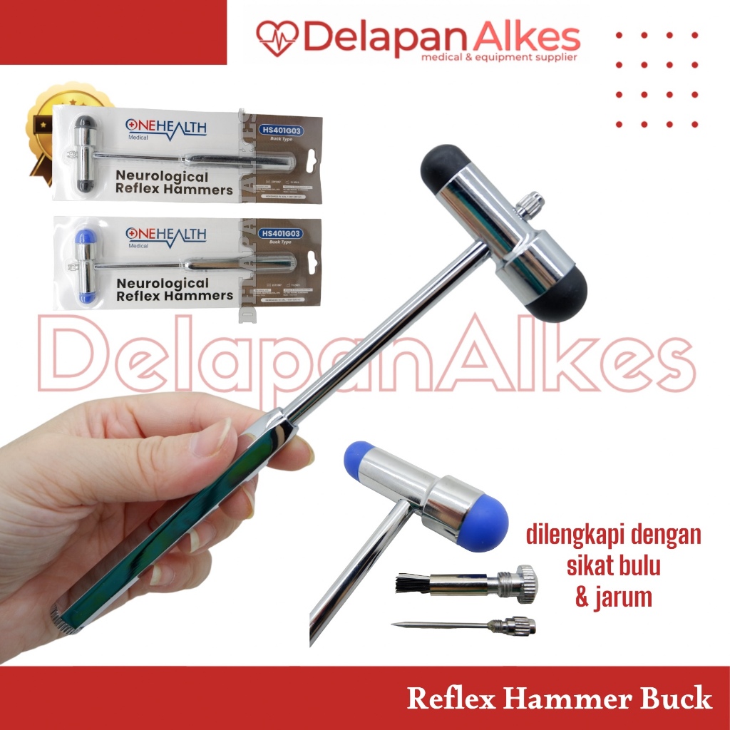 Jual OneHealth Reflex Hammer Buck / Neurological Hammer Buck-T Palu ...