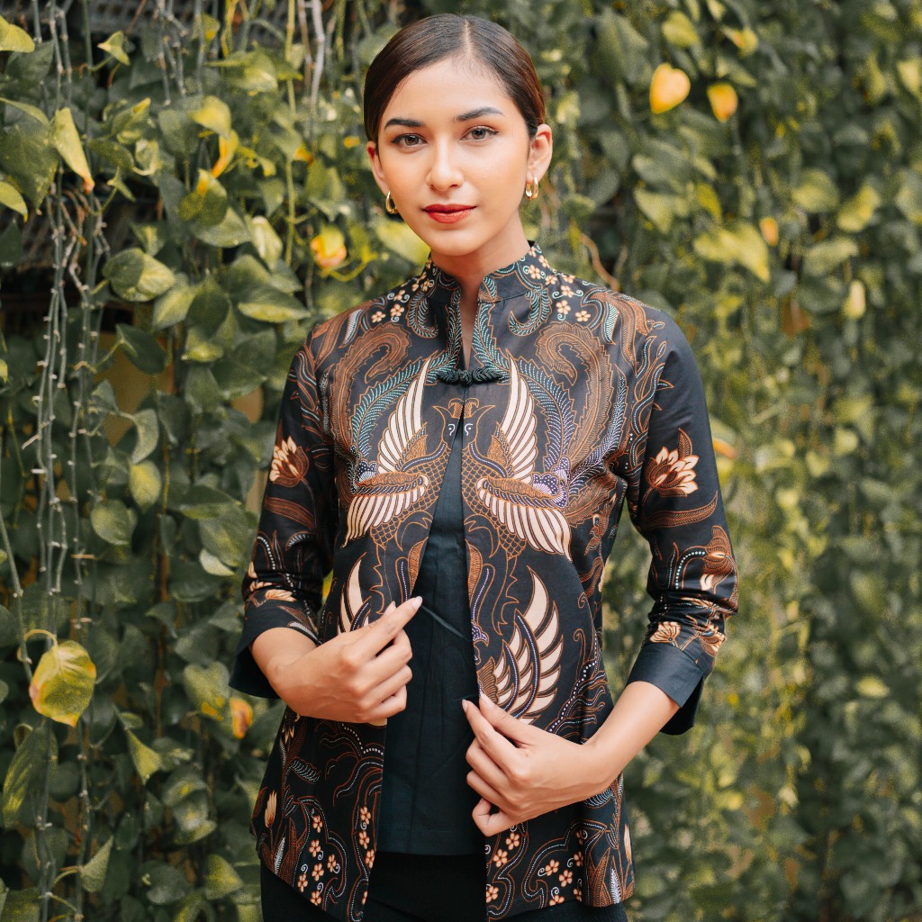 Jual Hadinata Batik Blouse Batik Wanita Pinggala Adelio | Shopee Indonesia