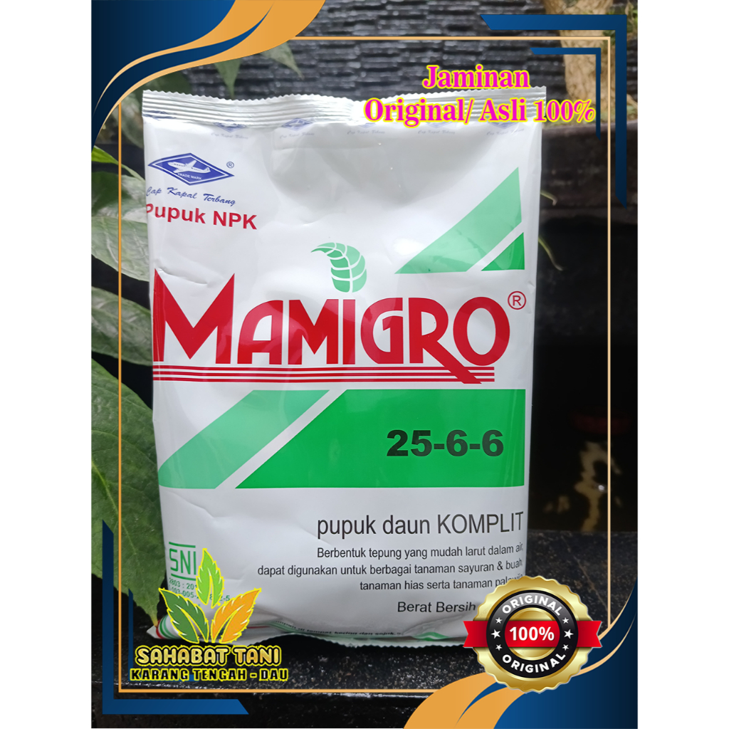 Jual PUPUK NPK MAMIGRO DAUN 25-6-6 HIJAU 1KG | Shopee Indonesia