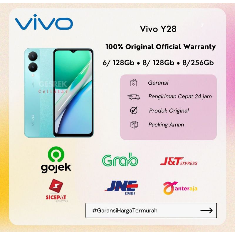 Jual Vivo Y28 6/128 8/128 8/256 - Garansi RESMI | Shopee Indonesia