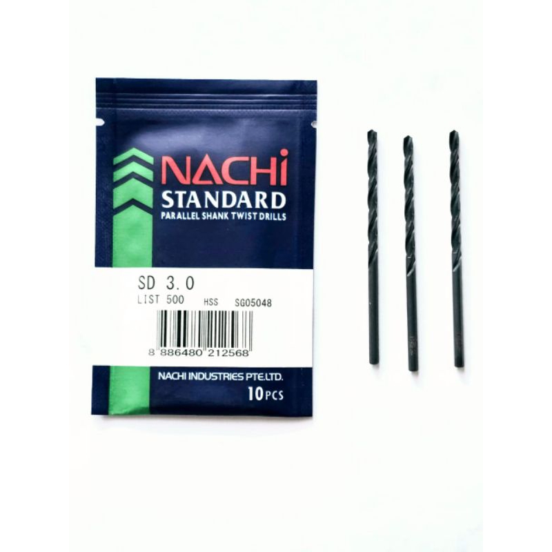 Jual Nachi 3 MM Mata Bor Besi HSS - Nachi Mata Bor Besi 3 MM | Shopee Indonesia