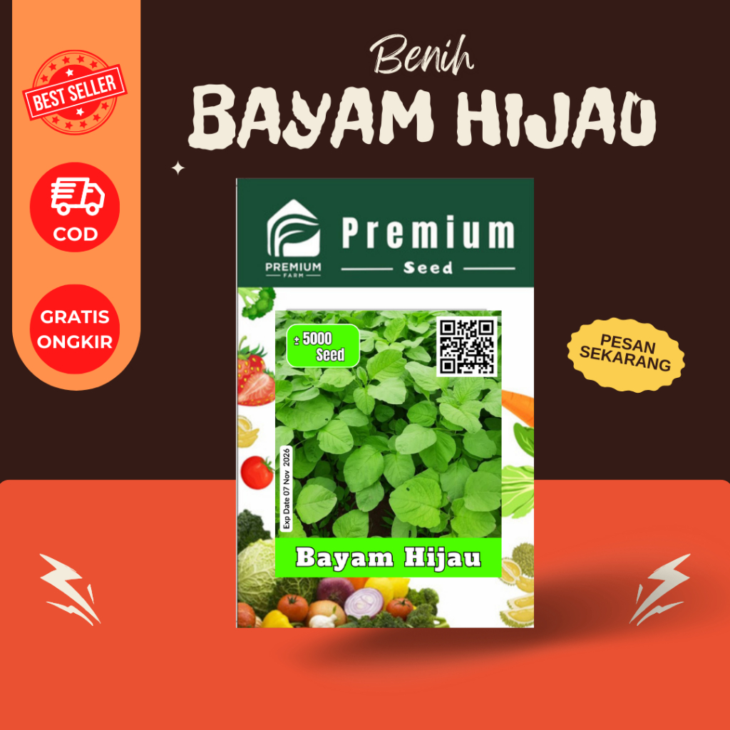 Jual benih Biji Bibit BAYAM HIJAU Daun Lebar dan Lebat | Shopee Indonesia