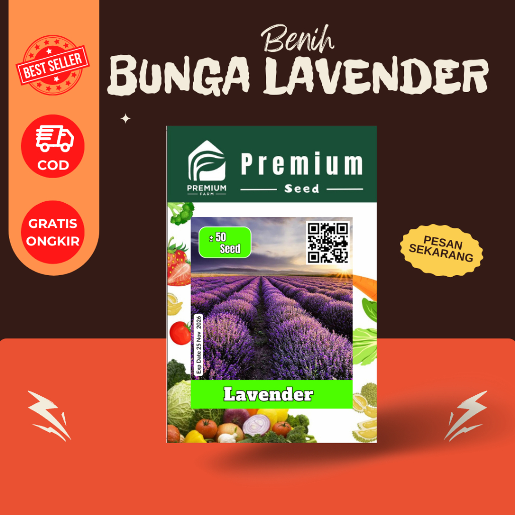 Jual Benih Biji Bibit BUNGA LAVENDER | Shopee Indonesia