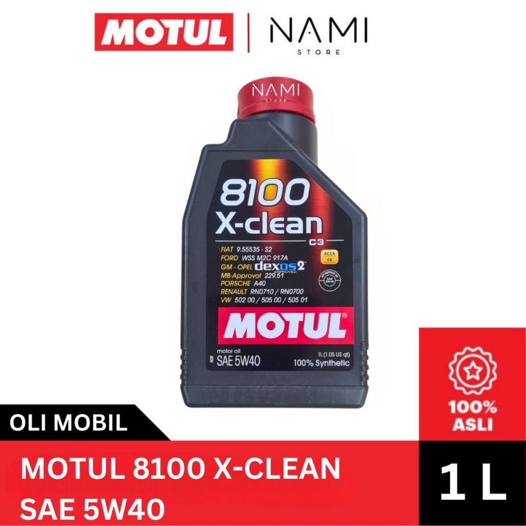Jual *MOTUL 8100 X-CLEAN 5W40 (1L)* Oli Mobil | Shopee Indonesia