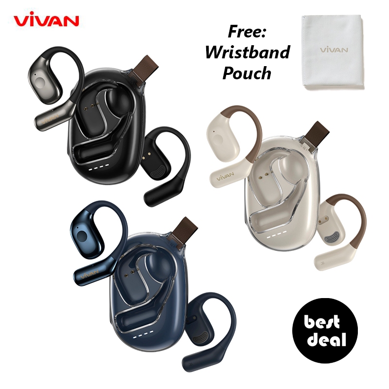 Jual Vivan Sport X2 Open Ear Air OWS Bluetooth 5.4 Earbuds Earphone 4 ...