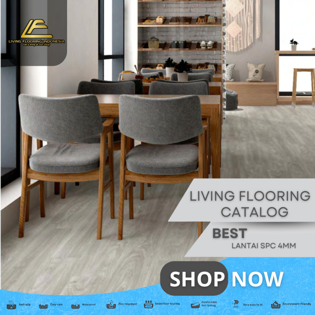 Jual Lantai SPC Bodenwood 4mm | Lantai Vinyl Motif Kayu | Shopee Indonesia