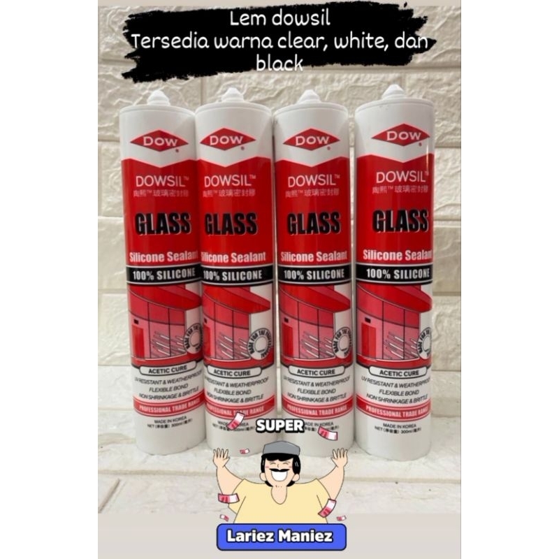 Jual Lem Kaca Netral Lem Dowsil Netral Kaca Botol Silicone Botol ...