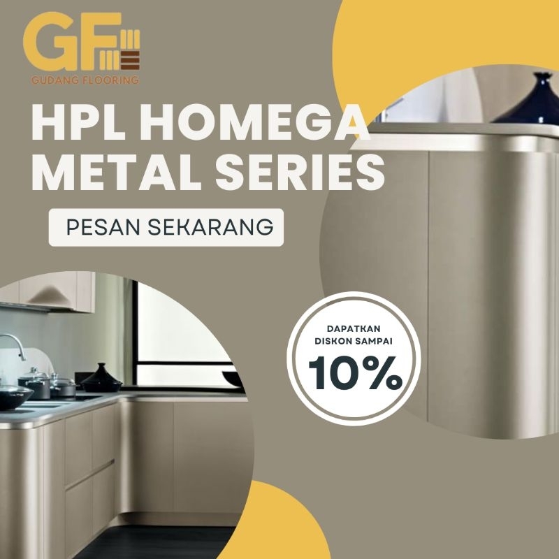 Jual HPL Homega Metal Series Pelapis meja Furniture HPL kayu Triplek ...
