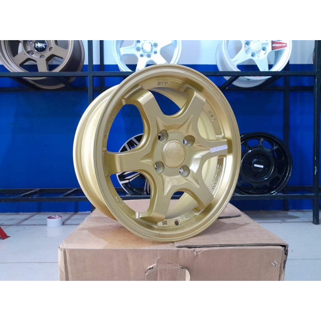 Jual VELG MOBIL RACING BRIO AGYA SIGRA SIRION DLL HSR STY RING 14 PCD 4X100 | Shopee Indonesia