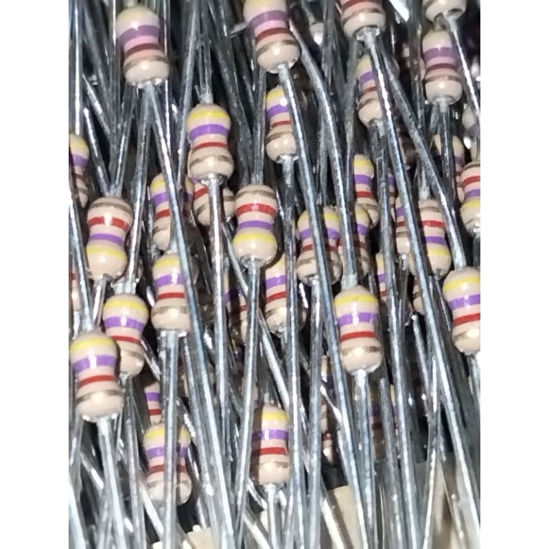 Jual Resistor 4k7 1/4w body 1/8w 100pcs | Shopee Indonesia
