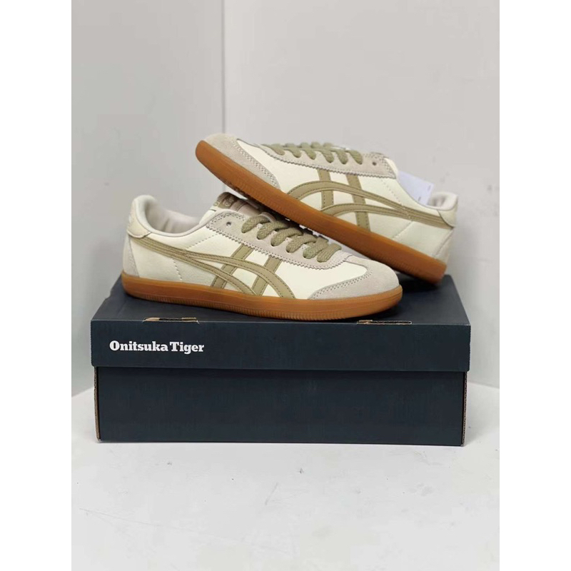 Jual Sepatu ONITSUKA TIGER TOKUTEN Beige Brown /LEATHER | Shopee Indonesia