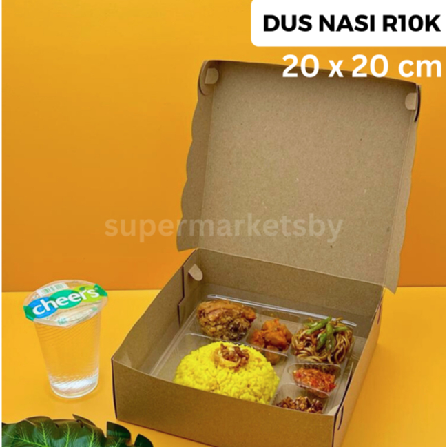 Jual [FOBO] Dus Nasi Kotak Renda / Box Nasi Catering Hajatan R8 R10K ...