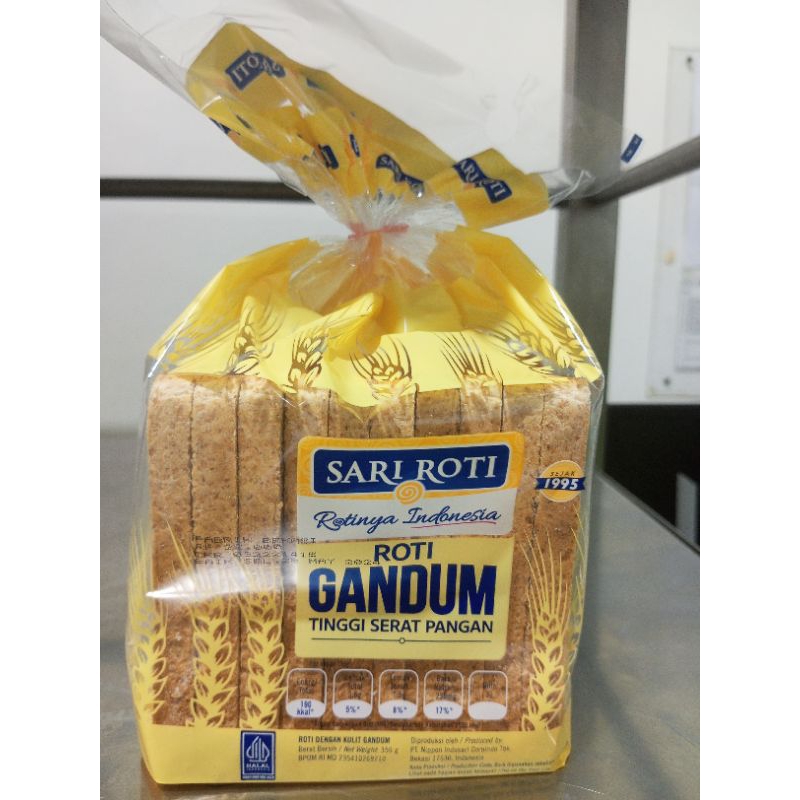 Jual Roti tawar gandum Sari roti 10 slice | Shopee Indonesia