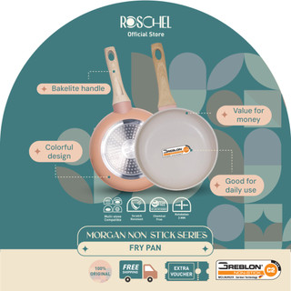 Jual Roschel Morgan Non-Stick Frypan 20 , 22 , 24 cm Greblon C2 German ...