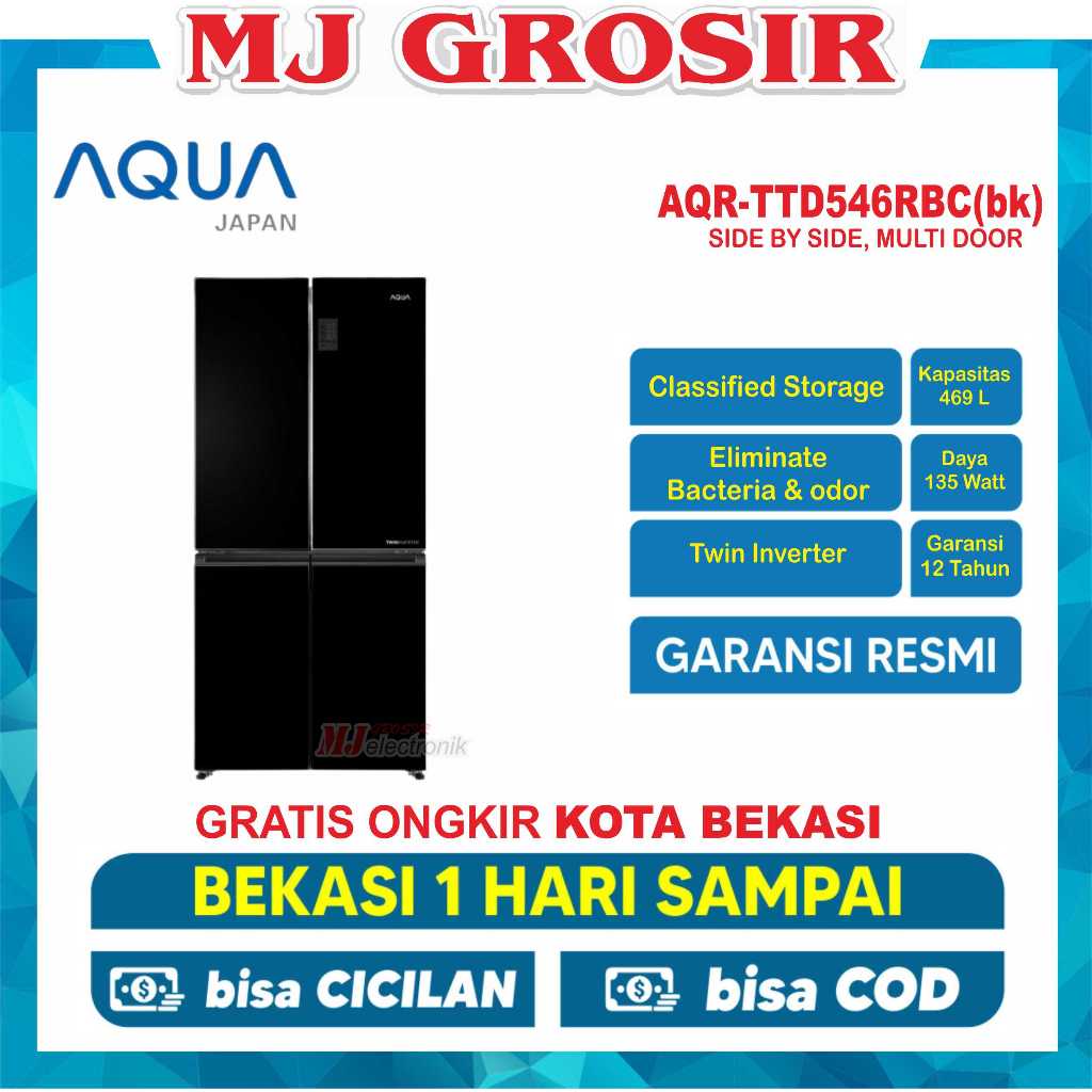 Jual KULKAS AQUA JAPAN AQR IM 545 AM GB / TTD 546 RBC / TTD 546 RBG ...