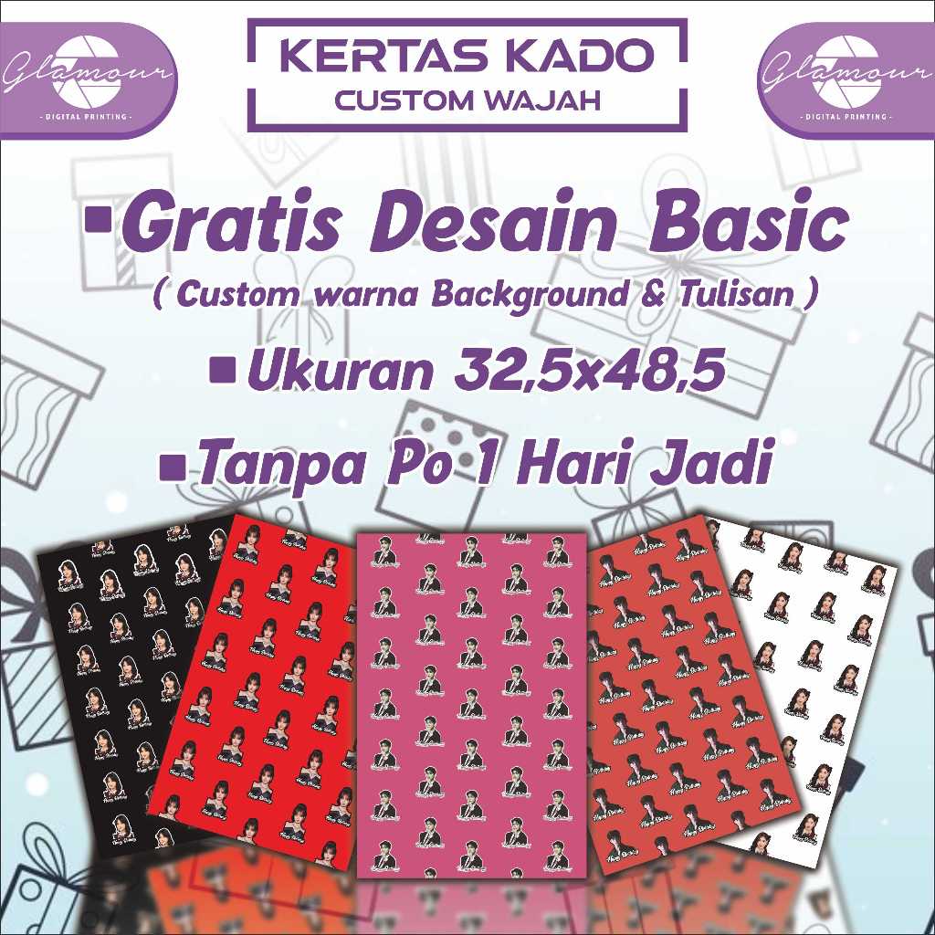Jual KERTAS KADO CUSTOM WAJAH AYANG KPOP BTS / Kertas Kado Viral Custom ...