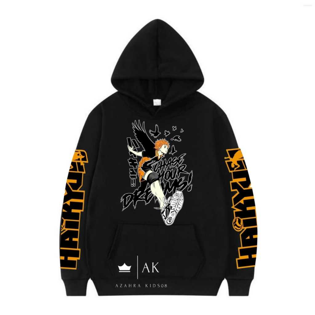 Jual Hoodie Haikyuu Karasuno Fly High Volleyball Jaket Jacket Sweater ...
