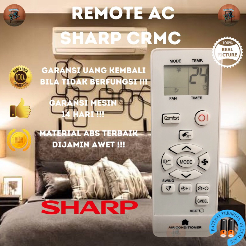 Jual Remote AC SHARP CRMC SERIES | Shopee Indonesia