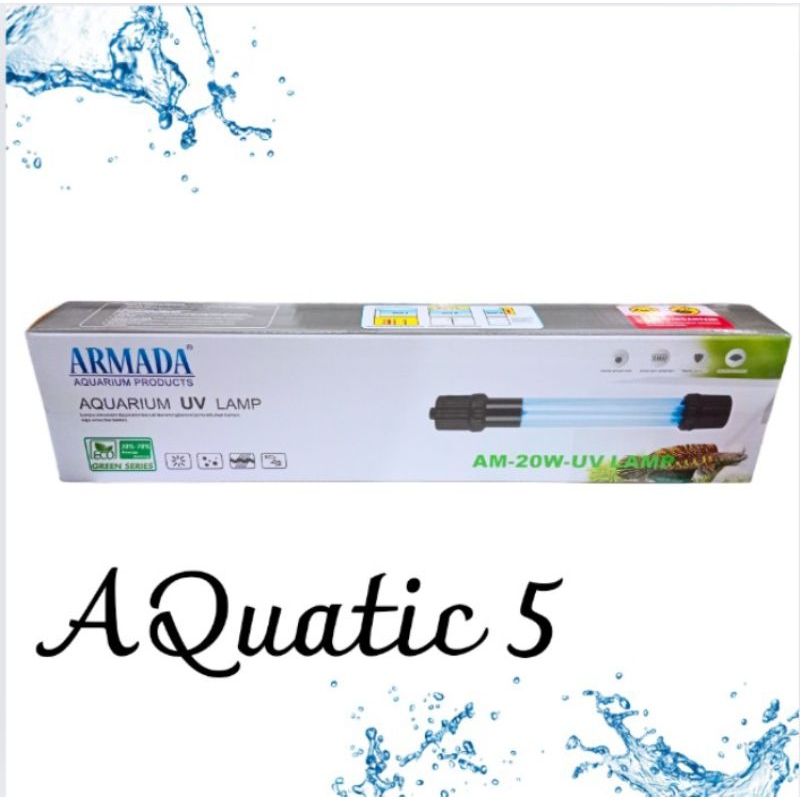 Jual ARMADA AM 20WATT AQUARIUM UV LAMP LAMPU UV ANTI LUMUT JAMUR ALGAE ...