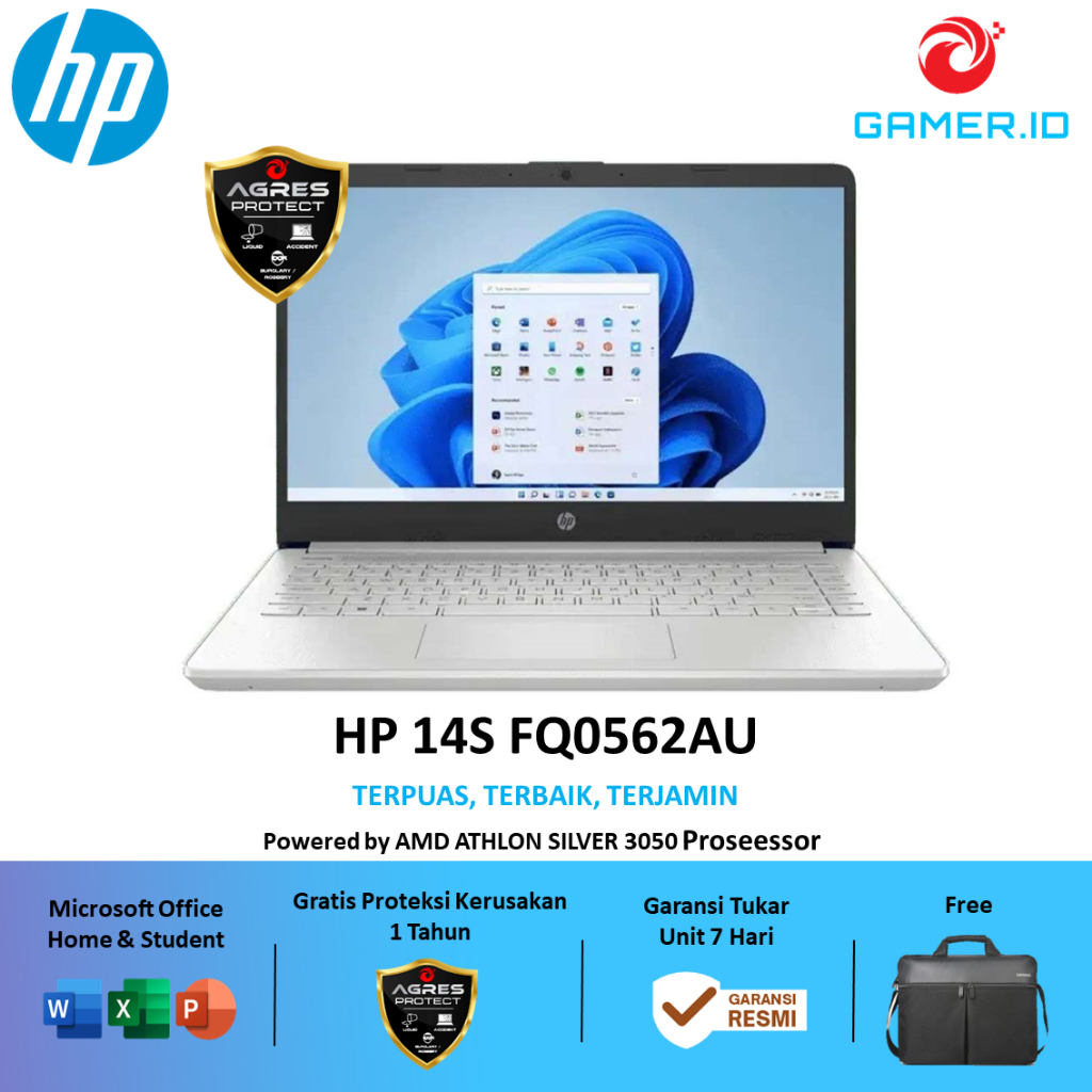 Jual HP 14 RYZEN 3 5300 8GB/16GB 512GB W11+OHS 14" FHD IPS BLIT 2Y ...