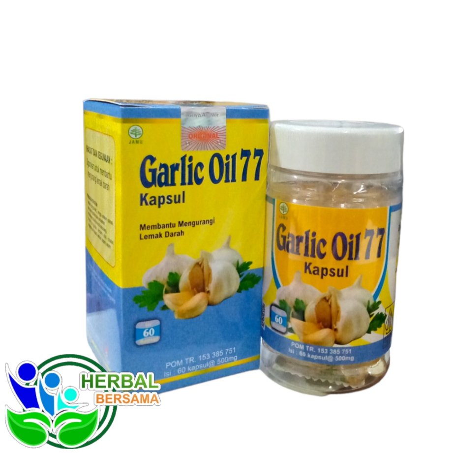 Jual Garlic Oil 77 ISI 60 KAPSUL ORIGINAL @500mg | Shopee Indonesia