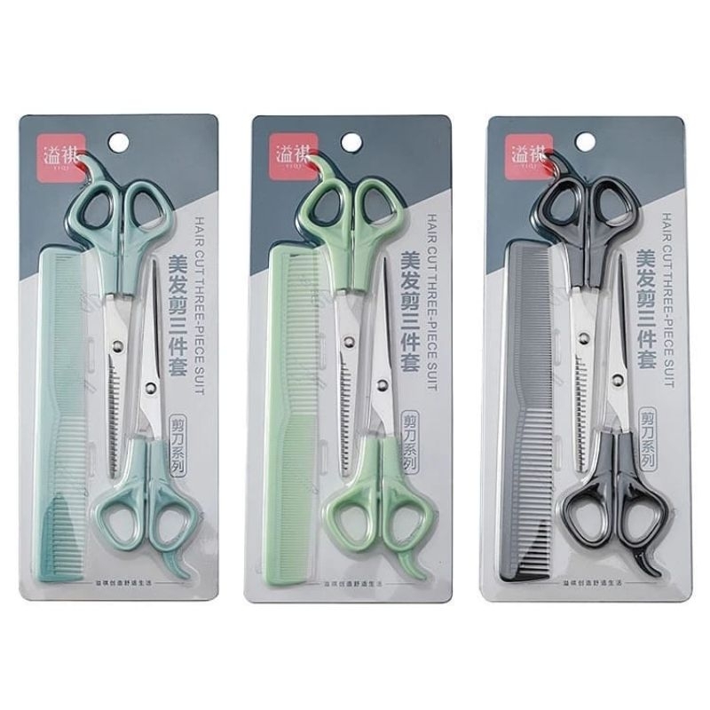 Jual GUNTING RAMBUT SET 3PCS - GUNTING RAMBUT STAINLESS STEEL - GUNTING ...