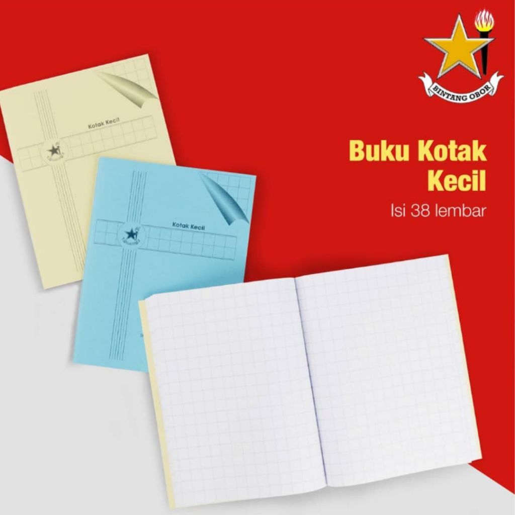 Jual Buku Tulis Kotak Kecil Mandarin Bintang Obor ( 1 pc ) | Shopee Indonesia
