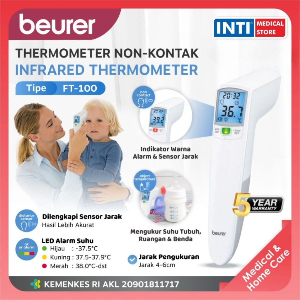 Jual BEURER | Non-Contact Thermometer FT100 | Termometer Non Kontak | Shopee Indonesia