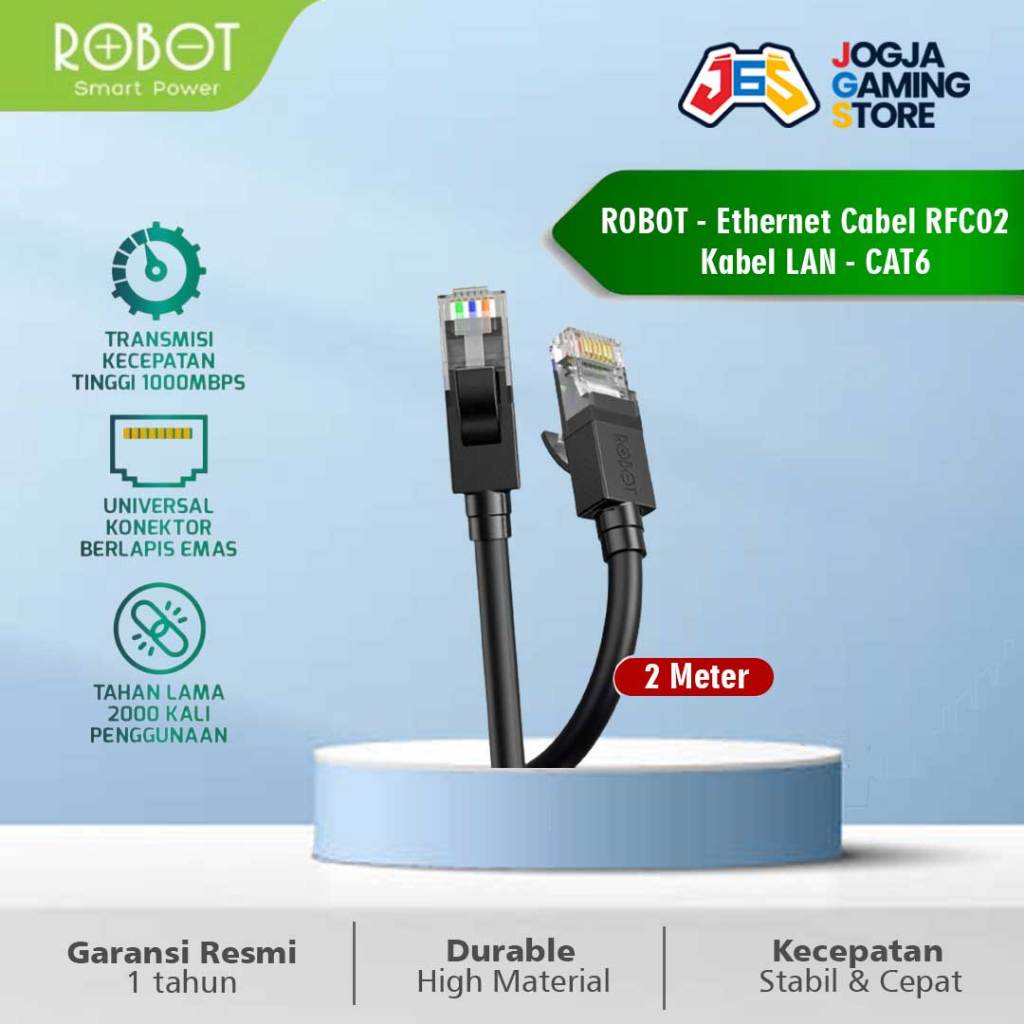 Jual ROBOT Ethernet Cabel RFC02 Kabel LAN UTP CAT6 Original - 2 meter ...