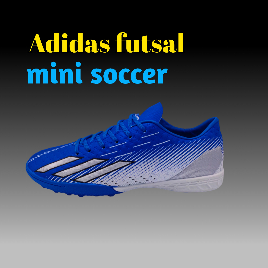 Jual Sepatu Futsal Pria Mini Soccer Adidas Biru | Shopee Indonesia