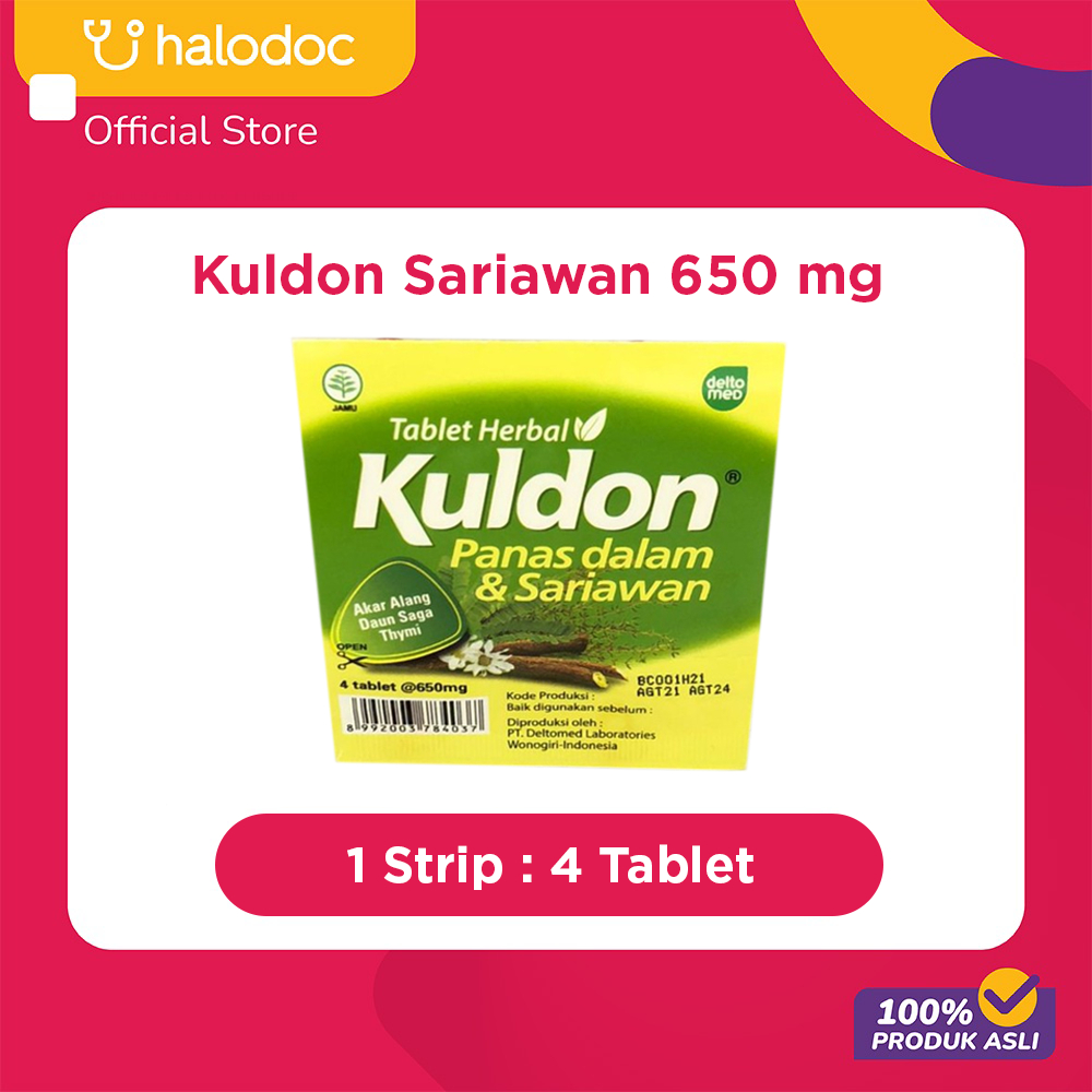 Jual Kuldon Sariawan 650 Mg 4 Tablet | Shopee Indonesia