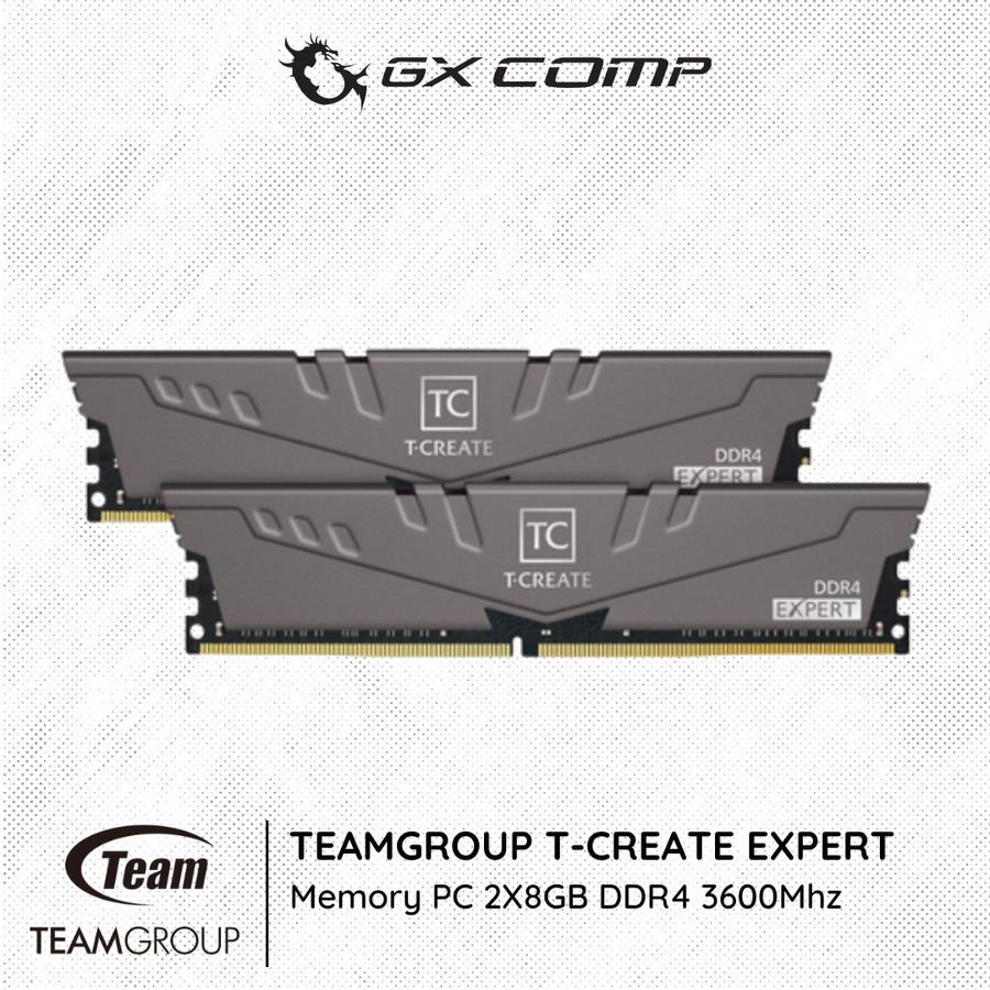 Jual Teamgroup Memory T-CREATE EXPERT DDR4 2X8GB 3600Mhz - Grey ...